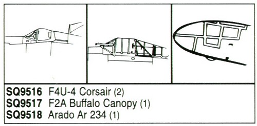 Squadron 9517 Brewster F2A-1 Buffalo (designed to be used with Tamiya kits)