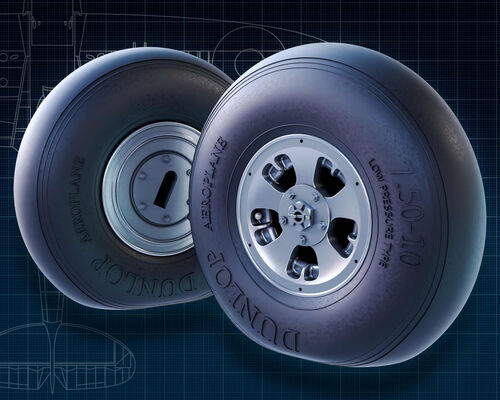 Anyz Model Accessories 073 Spitfire Mk.I - Resin Wheel Set For Kotare