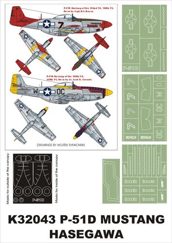 Montex K32043 P-51D Mustang Hasegawa