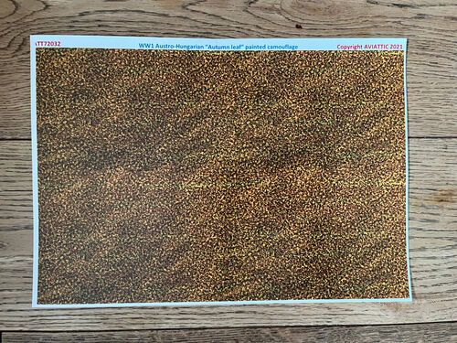 Aviattic ATT72032 Austro-Hungarian WWI 'Autumn leaf' painted camouflage