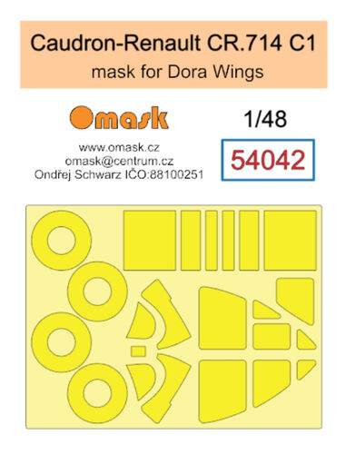 Omask 54042 Caudron-Renault CR.714 C1 Masks (for Dora Wings kits)