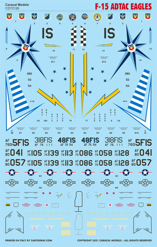 Caracal Models 72126 McDonnell F-15 'ADTAC Eagles' Decals