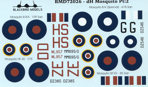 Blackbird Models D72026 de Havilland Mosquito Part 2