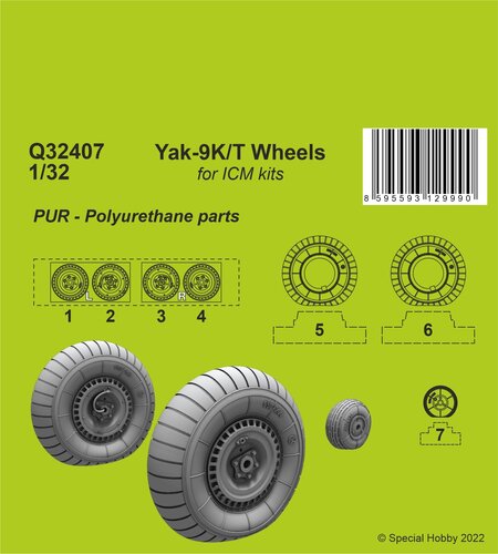 CMK Q32407 Yak-9T Wheels