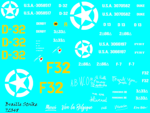 Braille Strike 72048 US Sherman Normandy