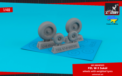Armory Models Group AW48505 PZL W-3 Sokol wheels
