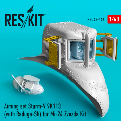RES/KIT U48-0146 Aiming set Sturm-V 9K113 with Raduga-Sh for Mi-24 Zvezda Kit