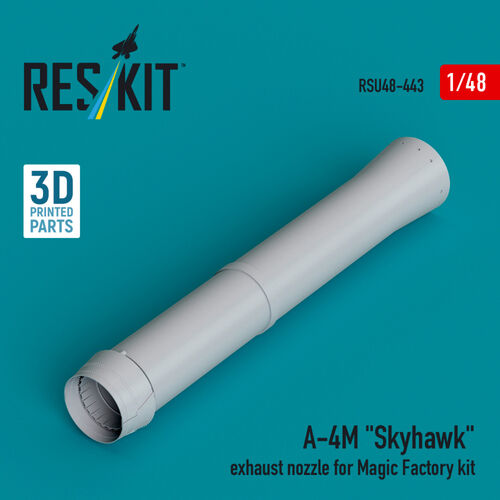 RES/KIT U48-0443 A-4M 'Skyhawk' Exhaust Nozzle For Magic Factory Kit (3D Printed)