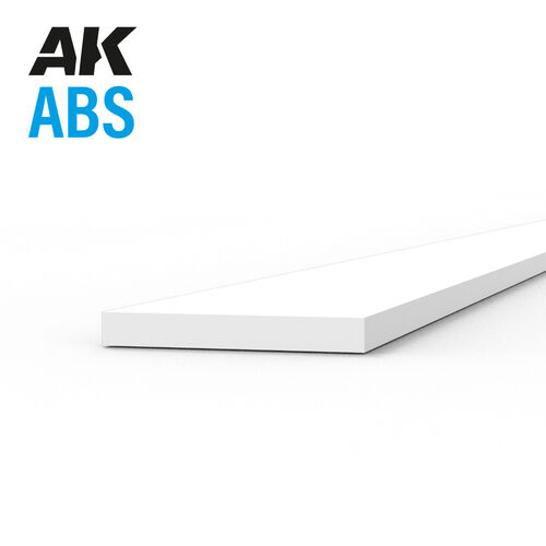 AK-Interactive 6711 ABS Opaque Strip 0.50 x 4.00 x 350mm - 1 Piece