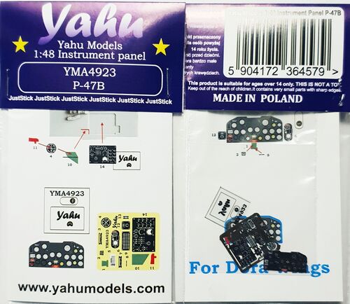 Yahu Models A4923 P-47B (For Dora Wings)