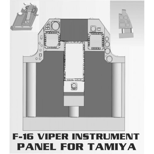 Procal Decals R005-72 F-16 Viper - Instrument Panel Conversion (for Tamiya kits)