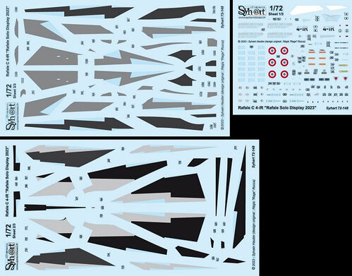 Syhart Decal 72-148 Rafale C 4-IR 'Rafale Solo Display 2023'