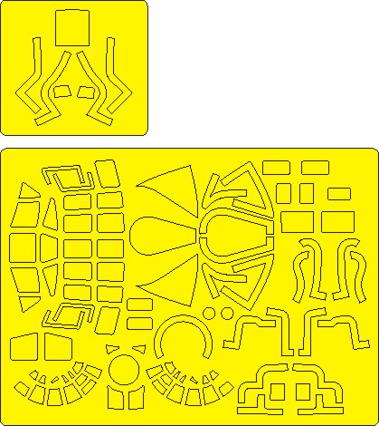 New Ware AM1229 B-24J Liberator BASIC Kabuki Masks For HobbyBoss 81774 Kit