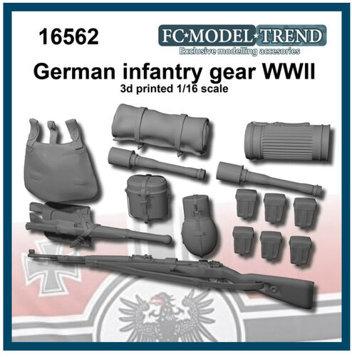 FC ModelTrend 16562 German WWII Infantry Gear (3D-printed)