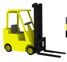 L'Arsenal 2.0 3D350213 Hyster S50B Forklift (4pcs)