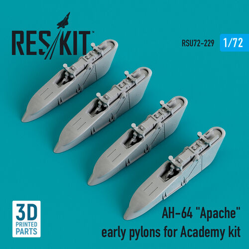 RES/KIT U72-0229 AH-64 "Apache" Late Pylons For Academy Kit
