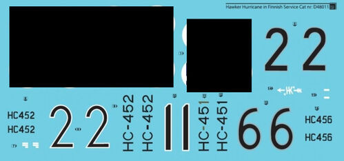SBS Model D48011 Hawker Hurricane Mk. I. Finnish Air Force WW II