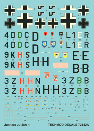 Techmod 72142 Junkers Ju 88A-1