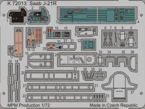 MPM K72013 SAAB J/A-21R