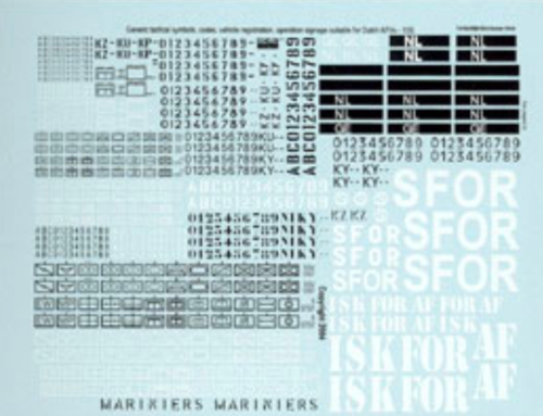 Echelon Fine Details T35005sup Generic Dutch AFV Markings