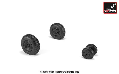 Armory Models Group AW72058 Mil Mi-6 Hook wheels w/ weighted tires
