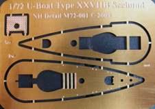 NH Detail M72-001 U-Boat Type XXVIIB Seehund Detail Set for ICM/REVELL