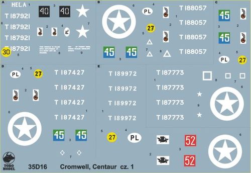 Toro Model 35D16 Cromwell i Centaur w PSZ część 1