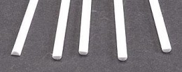 Plastruct 90886 PRĘT PÓŁOKRĄGŁY 2.4mm x 4.8mm x 250mm 1szt / 1 piece