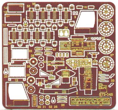 Part S72-045 Kamov Ka-29 Helix Italeri / Zvezda