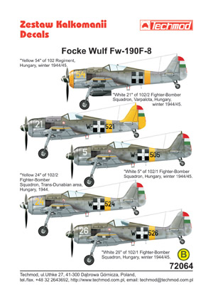 Techmod 72064 Focke-Wulf Fw 190F-8