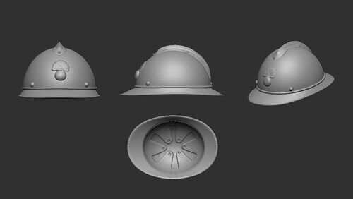 Firma49 H011-16 French Helmet M15 (Detail)