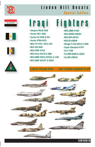 Linden Hill 48019 Iraqi Fighters (28 schemes)