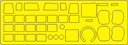 New Ware AM1203 C-47A, C-48C, DC-3 BASIC Kabuki Masks for HobbyBoss kits