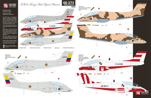 Two Bobs 48273 F.M.A. IA-58A Pucara - Foreign User / Special Pucaras Decals