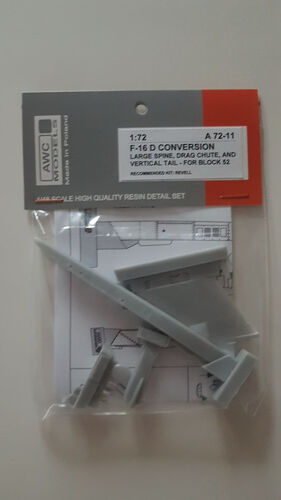 AWC-MODEL A72-11 General Dynamics F-16 D Block 52 - Conversion Set (for Revell kits)