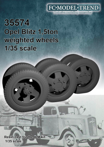 FC ModelTrend 35574 Opel Blitz 1,5 ton weighted wheels