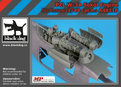 Black Dog A48116 PZL W-3A Sokol engine for Answer