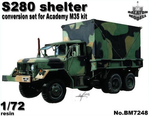 Balaton Modell BM7248 S-280 shelter for Academy M35 kit