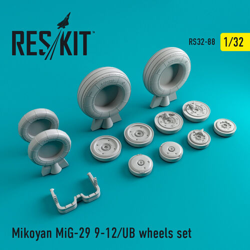 RES/KIT 32-0088 Mikoyan MiG-29 (9-12) UB wheels set