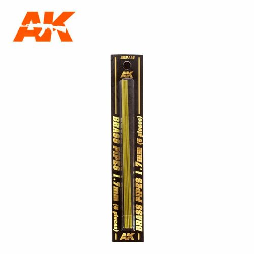 AK-Interactive 9116 BRASS PIPES 1,7mm, 5 units