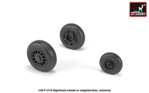 Armory Models Group AW48322 F-117A wheels w/ weighted tires