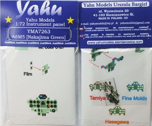 Yahu Models A7263 A6M5 Nakajima (Nakajima Green) Tamiya / Airfix / Hasegawa / FM
