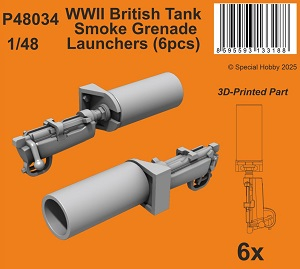 CMK P48034 British WWII Tank Smoke Grenade Launchers (6 pcs / 3D-Printed)