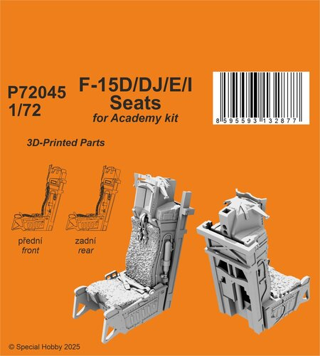 CMK P72045 F-15D/DJ/E/I Seats (For Academy)