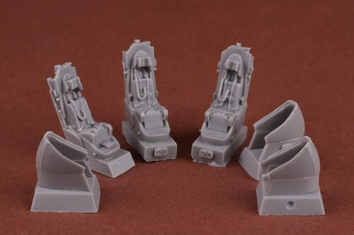 SBS Model PP4801 Convair B-58 Hustler Seat Set - 3 pcs (for Monogram and Revell kits)