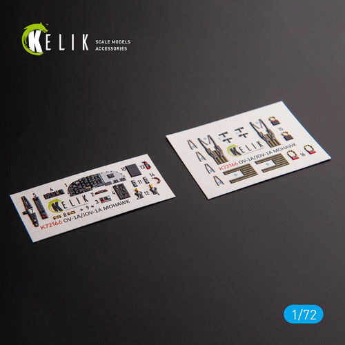 KELIK K72166 OV-1A/JOV-1A Mohawk - Interior 3D Decals For ClearProp Kit