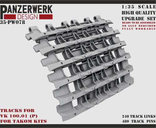 Panzerwerk Design 35-PW078 VK 100.01 (P) Tracks For Takom Kits