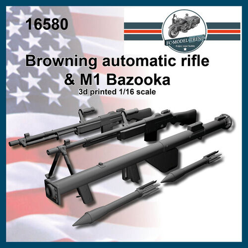 FC ModelTrend 16580 Browning Automatic Rifle And M1 Bazooka