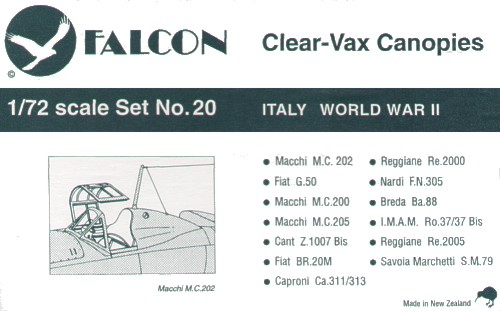 Falcon Model V2072 Italian Air Force WWII Part 1