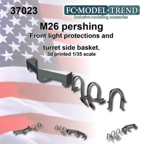 FC ModelTrend 37023 M26 Pershing, lights protections and side basket